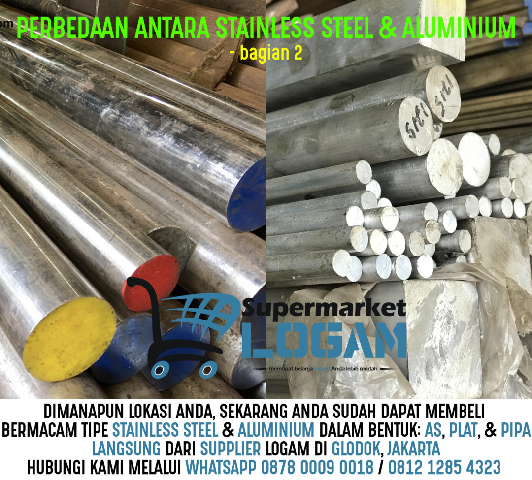 PERBEDAAN ANTARA STAINLESS STEEL & ALUMINIUM – Bagian 2 | Supermarket Logam