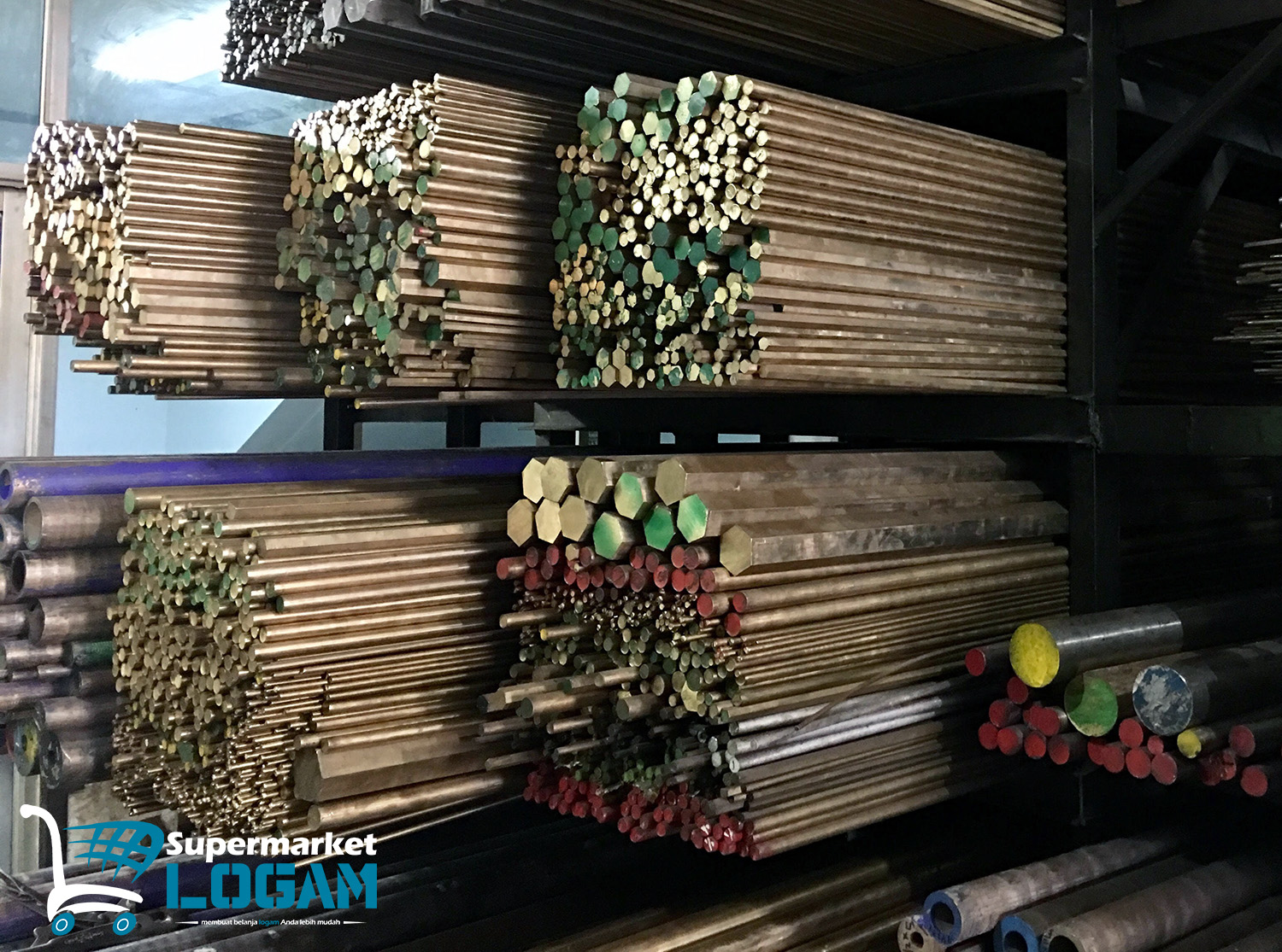 Bronze Stainless Steel Kuningan Besi Baja Tembaga Aluminium Teflon ...